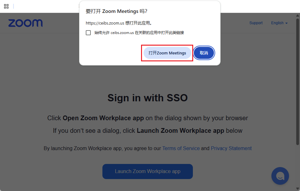 How to Sign in to Zoom Meetings via SSO - CN